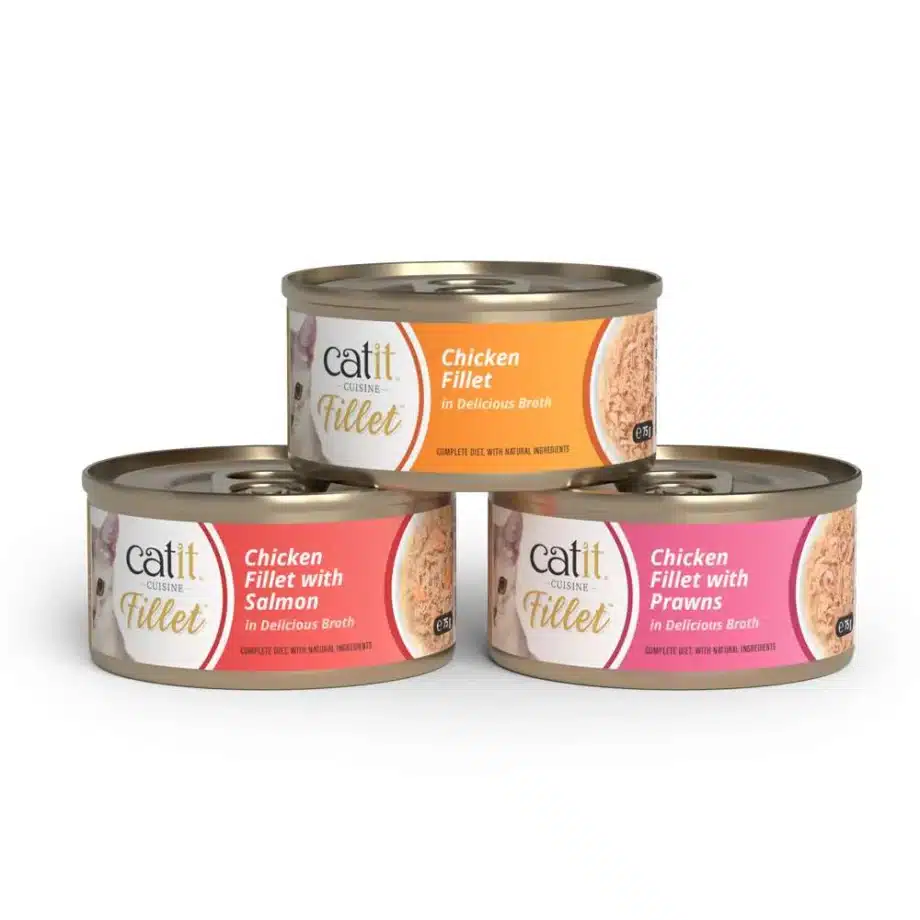 Catit Cuisine Fillet Lata de Pollo desmenuzado para gatos